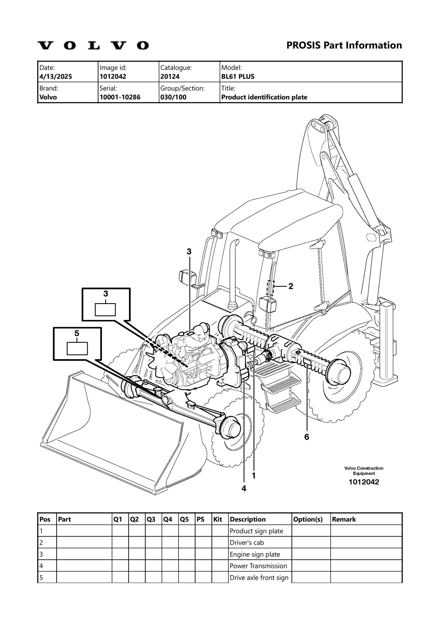 BL61 PLUS Volvo Part Manual1 | A Repair Manual Store
