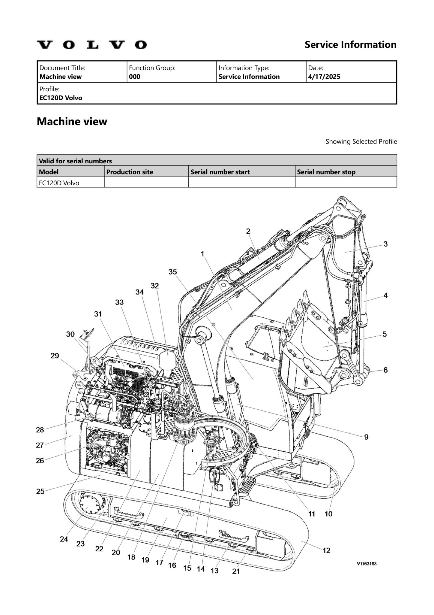 Volvo EC120D Excavators Service Manual | A Repair Manual Store